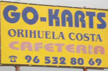 Go-Kart sign | Spain Info