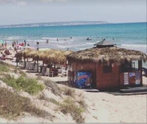 El Pinet beach La Marina near Alicante now time come tone up